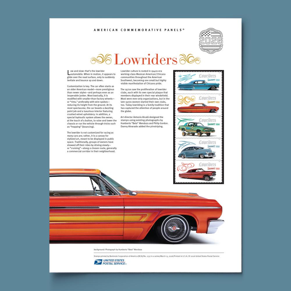 Lowriders American Commemorative Panel® — Stamps Forever