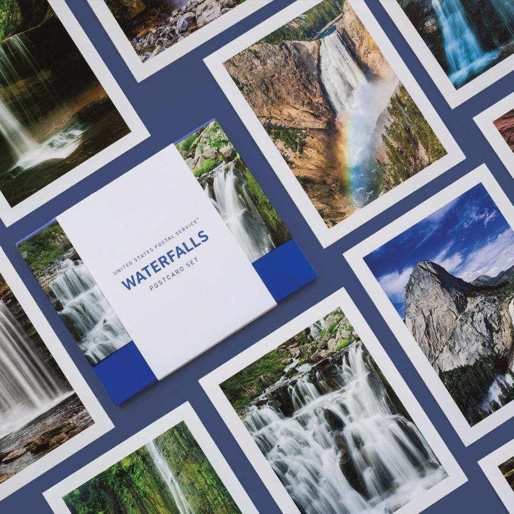 Waterfalls Oversized Postcards (set of 12) — Stamps Forever