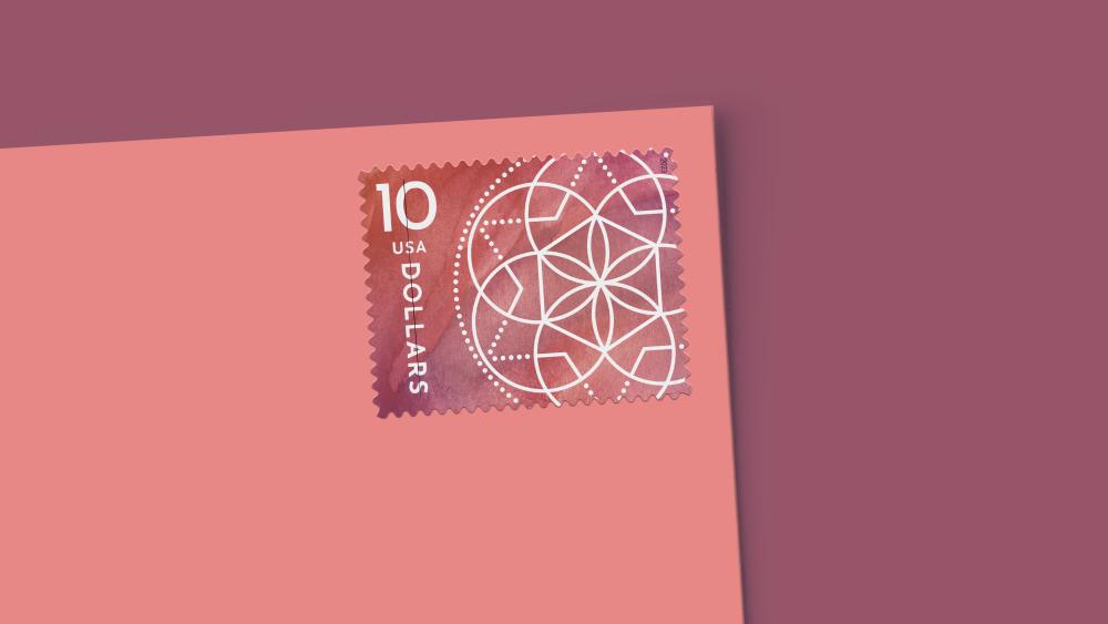 $10 Floral Geometry — Stamps Forever