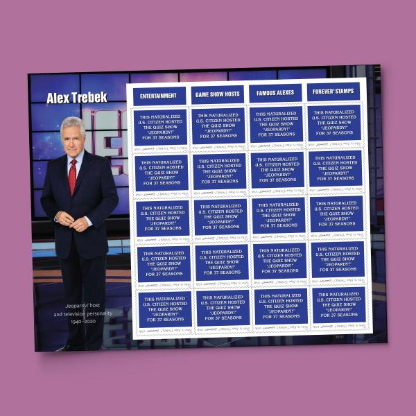 Alex Trebek Pane of 20 — Stamps Forever