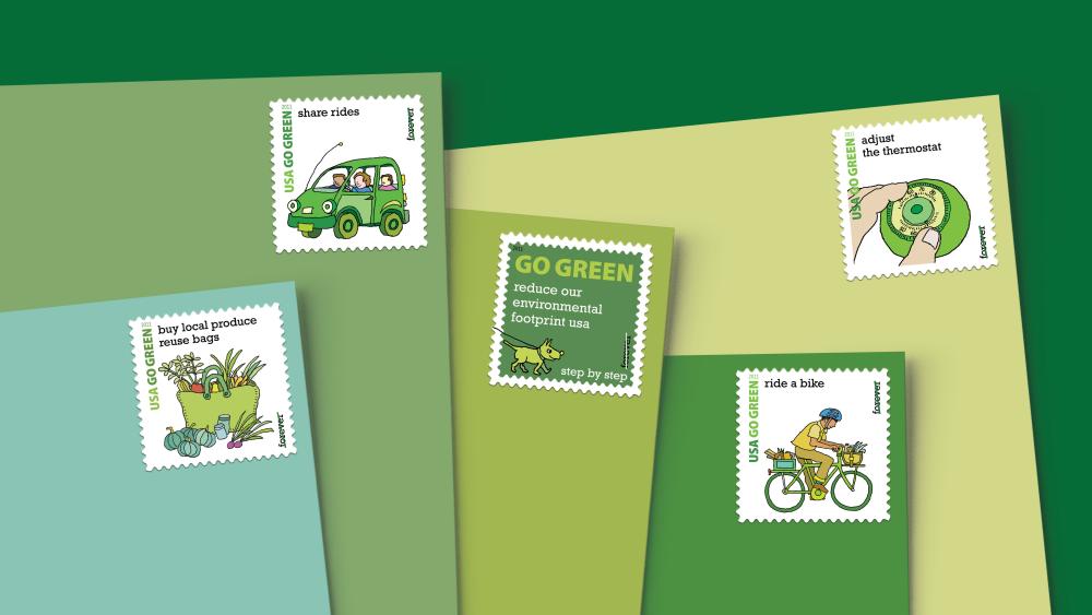 Go Green — Stamps Forever