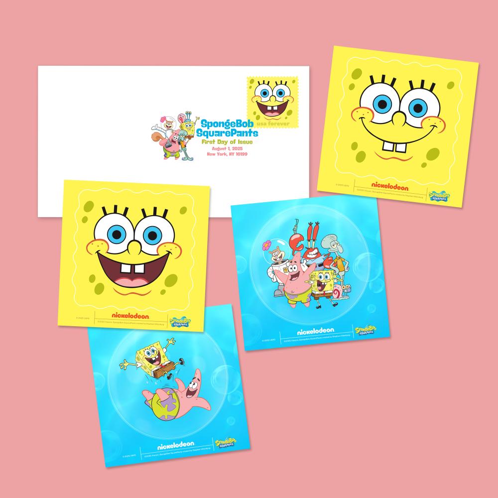 SpongeBob SquarePants Vinyl Stickers (set of 4) — Stamps Forever
