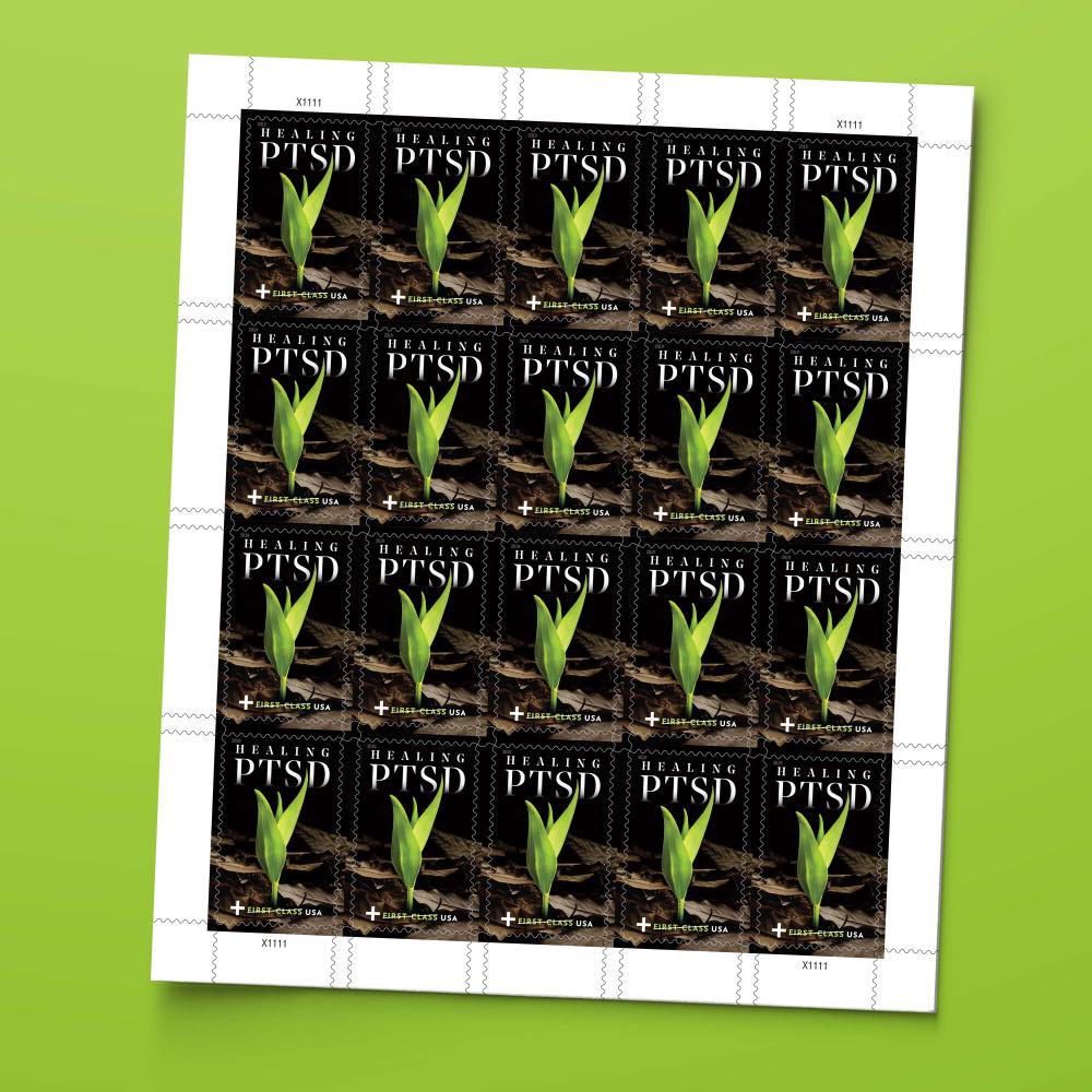Healing PTSD Pane of 20 — Stamps Forever