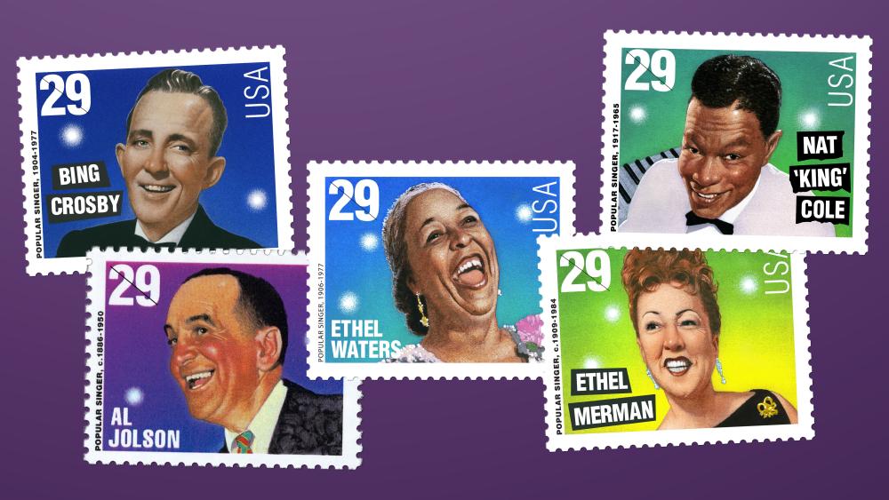 Popular Singers — Stamps Forever
