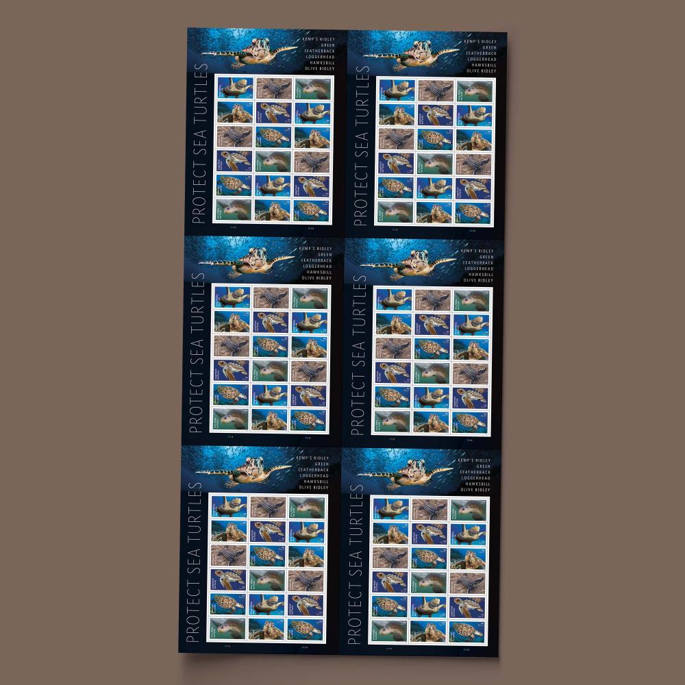 Protect Sea Turtles Press Sheet with Die Cuts — Stamps Forever
