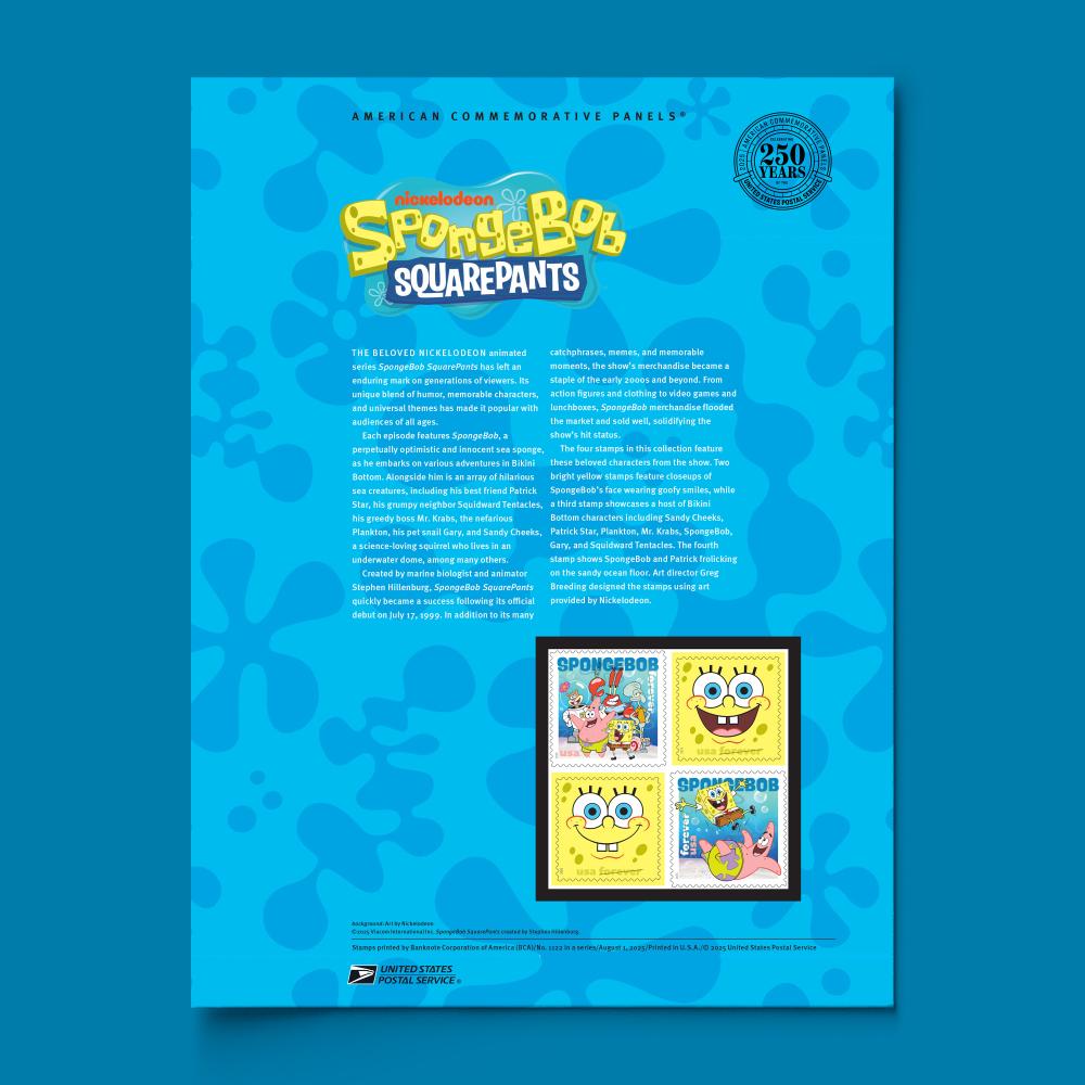 SpongeBob SquarePants American Commemorative Panel® — Stamps Forever