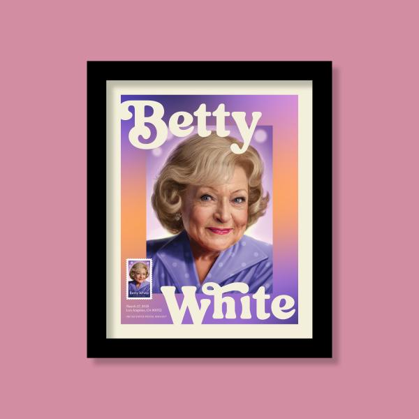 Betty White Framed Stamp — Stamps Forever
