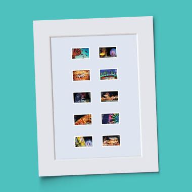 Carnival Nights Matted Stamps (strip of 10) — Stamps Forever