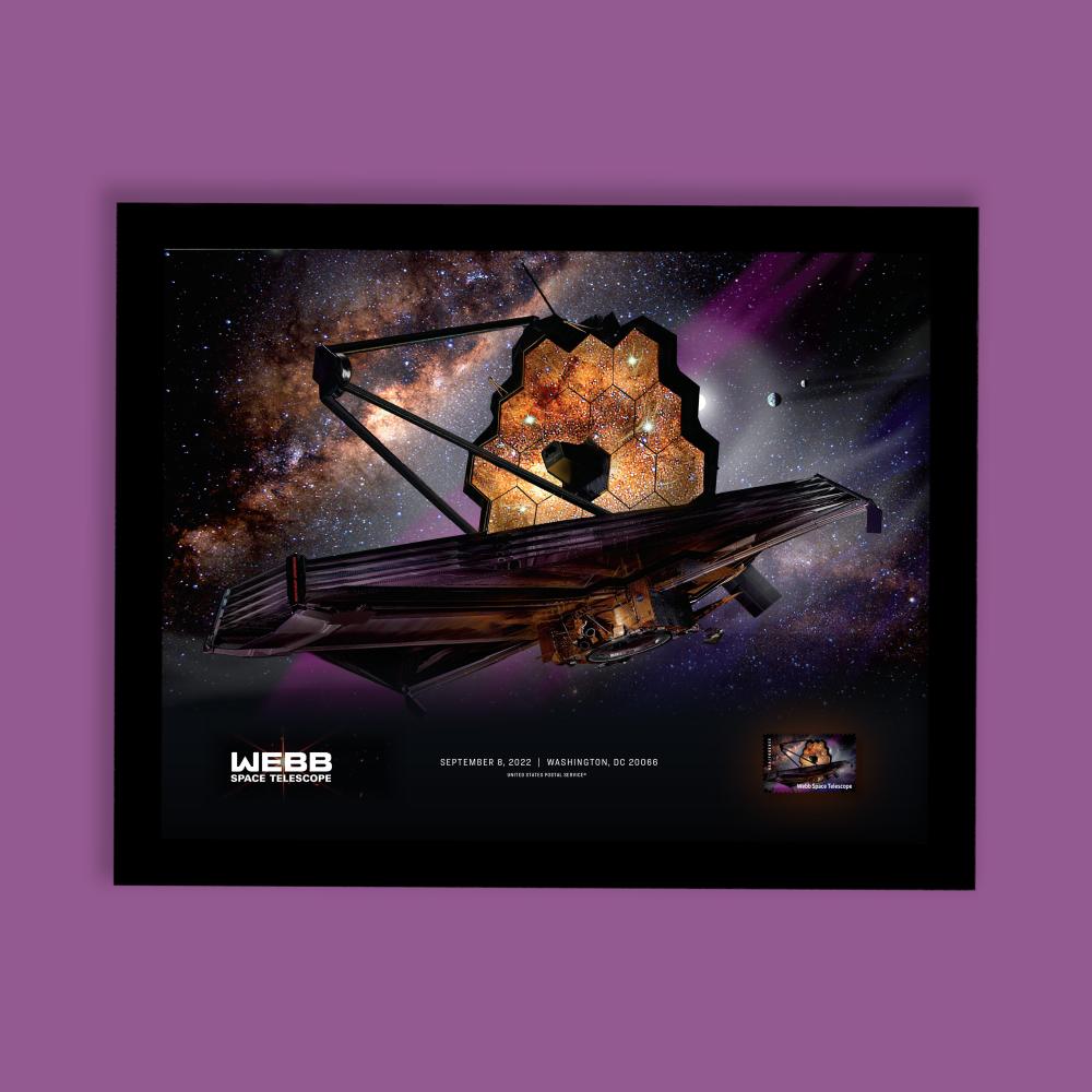 James Webb Space Telescope Framed Stamp — Stamps Forever