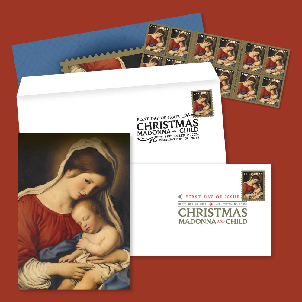 Christmas Madonna and Child Stamp Ceremony Memento — Stamps Forever