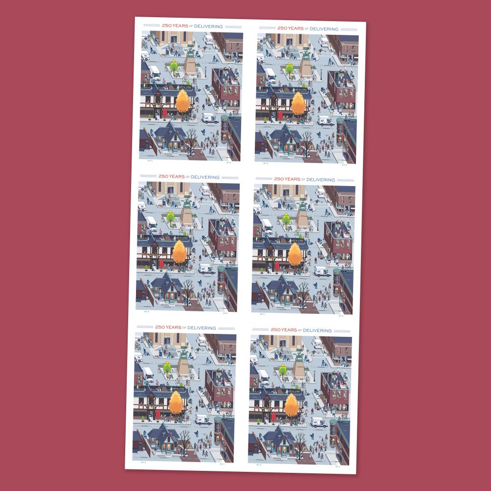 250 Years of Delivering Press Sheet without Die Cuts — Stamps Forever