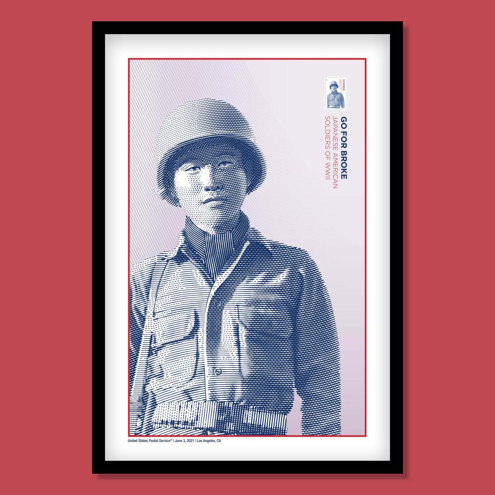 Go for Broke: Japanese American Soldiers of WWII Framed Stamp — Stamps ...