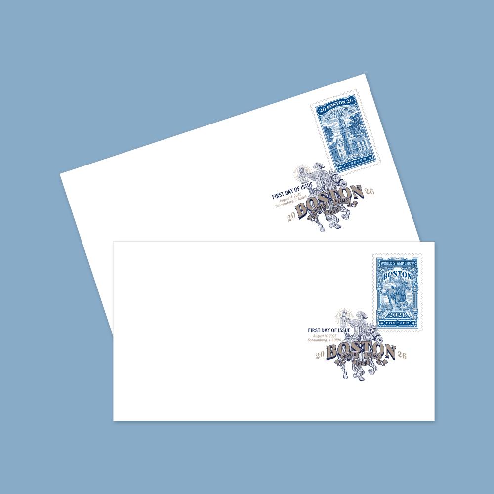 Boston 2026 World Stamp Show Digital Color Postmark First Day Covers ...