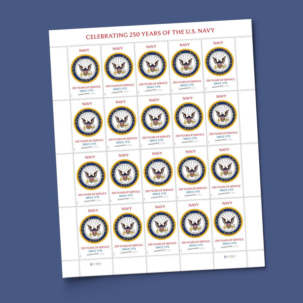 U.S. Navy 250th Pane of 20 — Stamps Forever