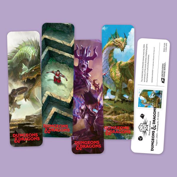 Dungeons & Dragons Bookmarks (set of 4) — Stamps Forever