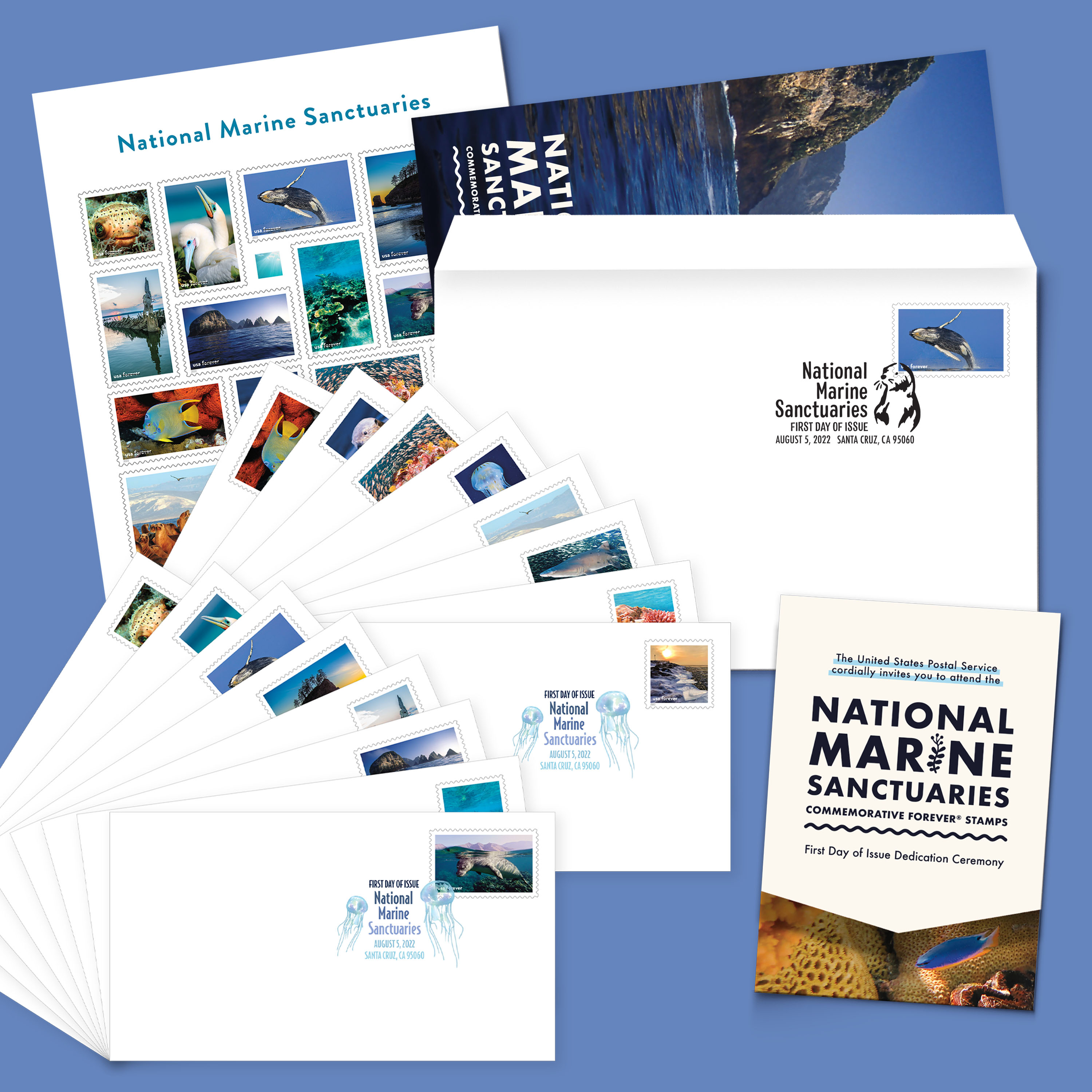 National Marine Sanctuaries Stamp Ceremony Memento — Stamps Forever