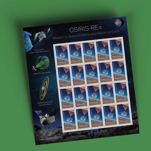 OSIRIS-REx Pane of 20 — Stamps Forever