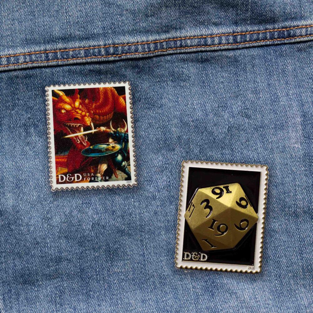 Dungeons & Dragons Stamp Pin with Cancellation Card (Red Dragon ...
