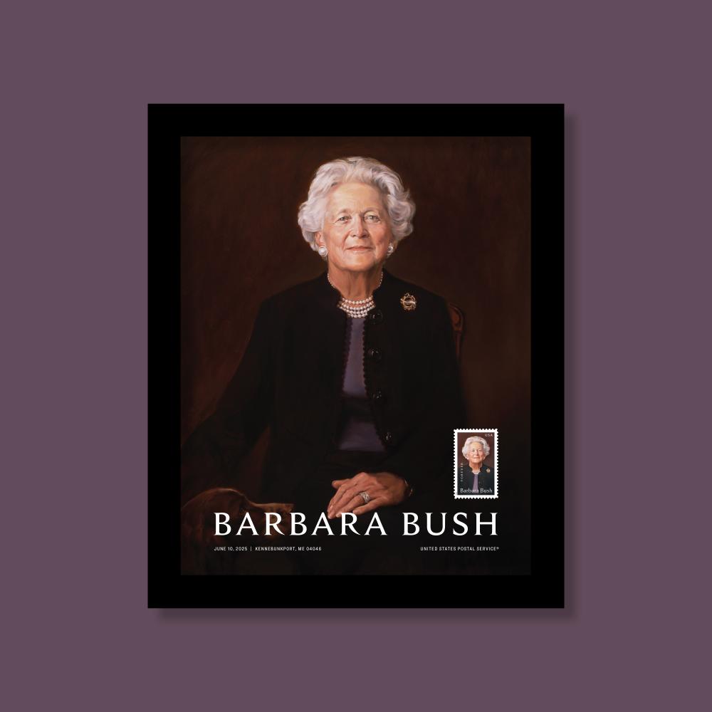 Barbara Bush Framed Stamp — Stamps Forever