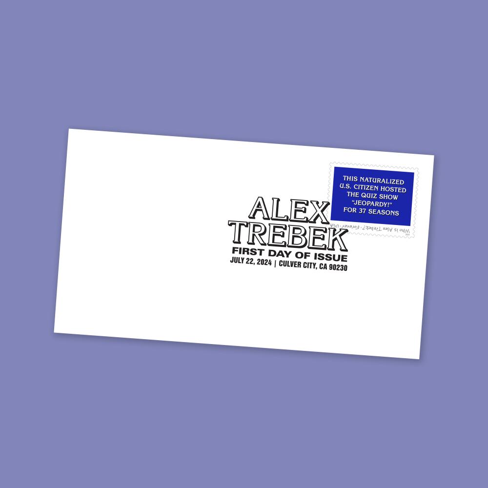 Alex Trebek First Day Cover — Stamps Forever