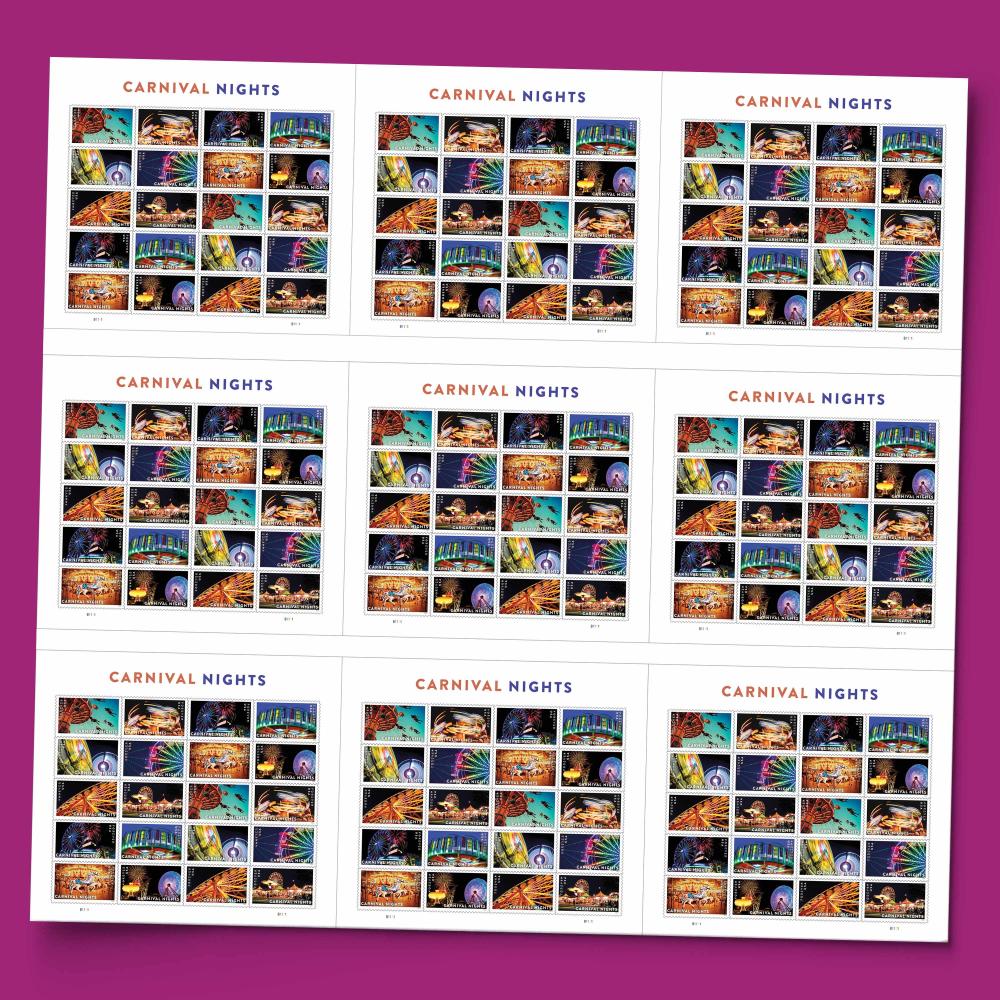Carnival Nights Press Sheet with Die Cuts — Stamps Forever