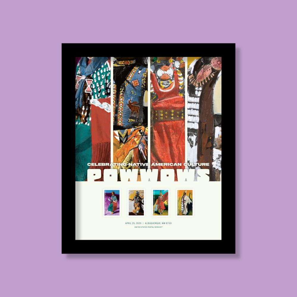 Powwows: Celebrating Native American Culture Framed Stamps — Stamps Forever