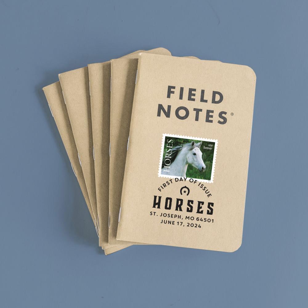 Horses Field Notes® Notebooks (set of 5) — Stamps Forever