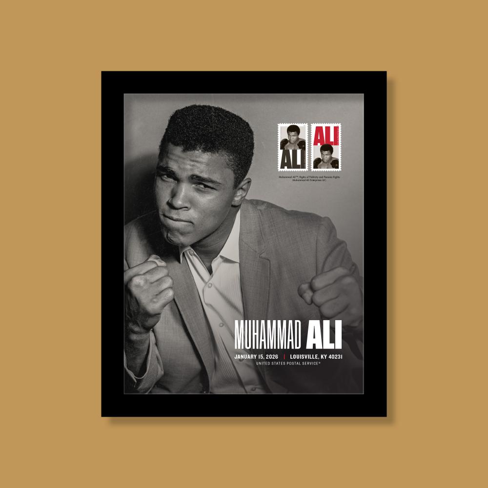 Muhammad Ali Framed Stamps — Stamps Forever