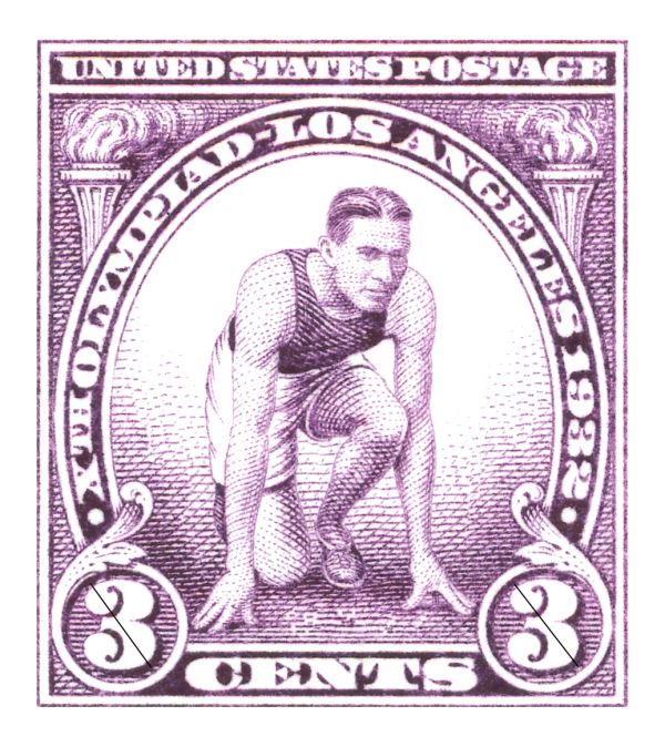 Runner at Starting Mark — Stamps Forever