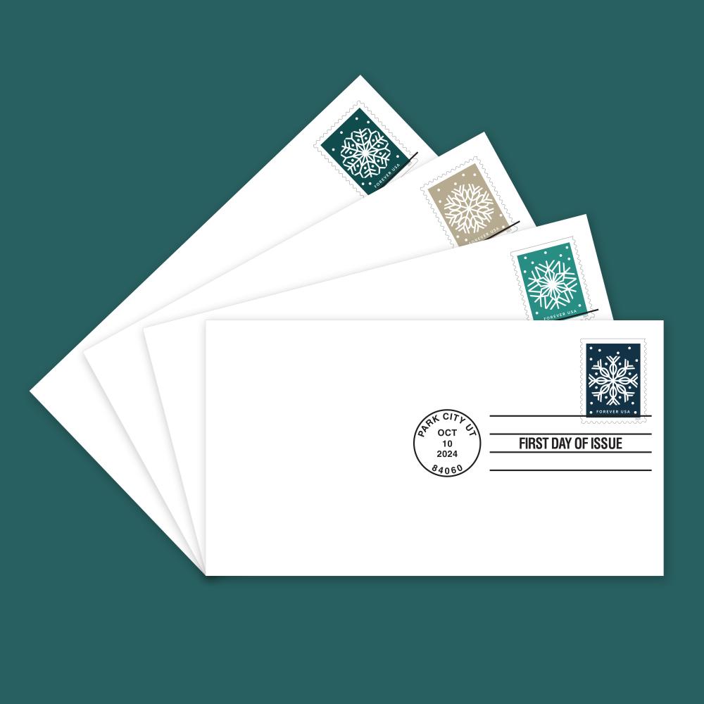 Winter Whimsy First Day Covers (set of 4) — Stamps Forever