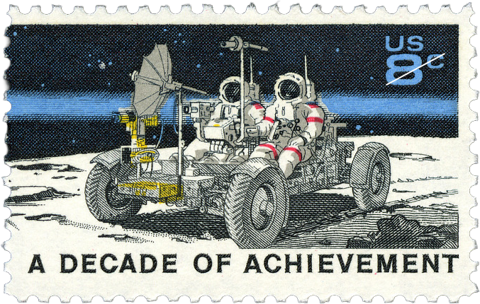 United States in Space, A Decade of Achievement — Stamps Forever