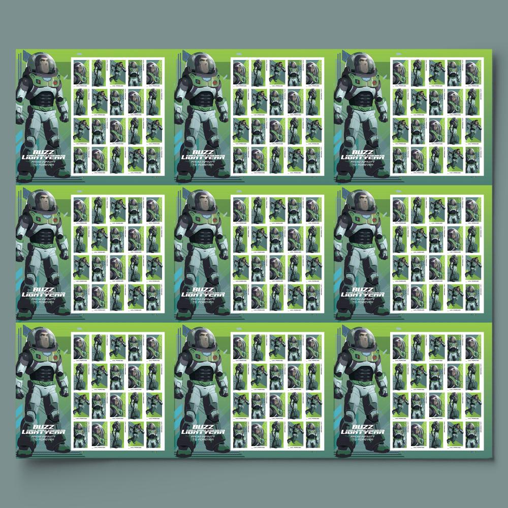 Go Beyond Press Sheet without Die Cuts — Stamps Forever