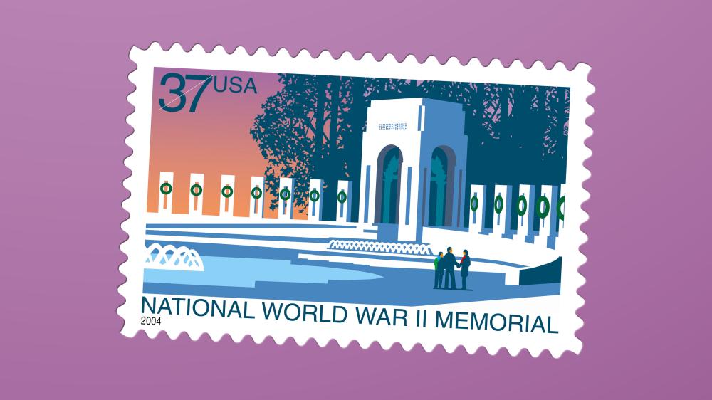 National WWII Memorial — Stamps Forever