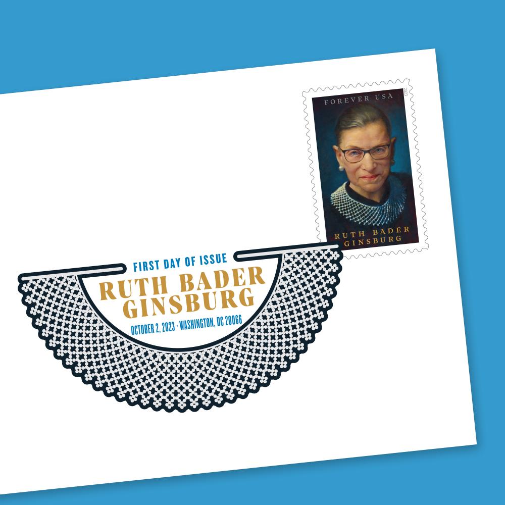 Ruth Bader Ginsburg Digital Color Postmark First Day Cover — Stamps Forever