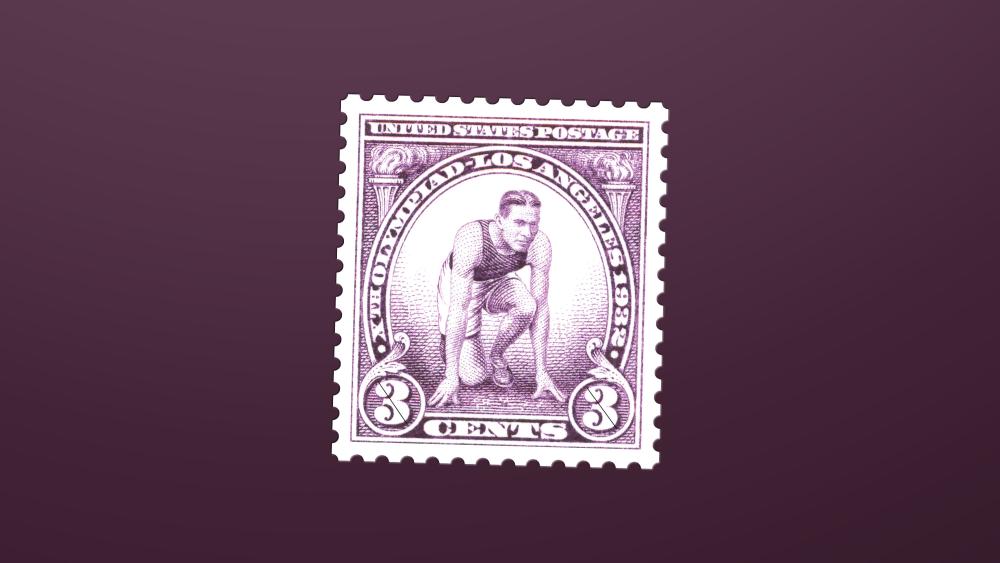 Runner at Starting Mark — Stamps Forever