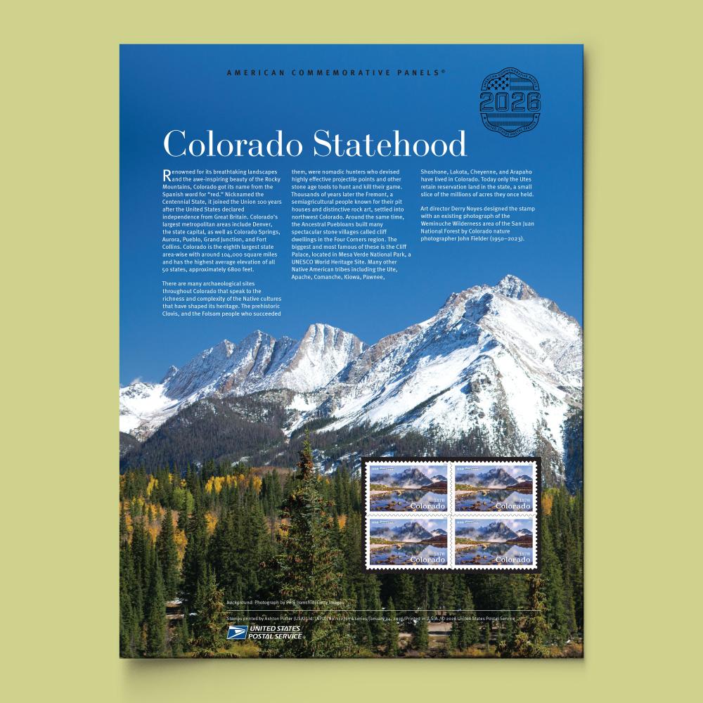 Colorado Statehood American Commemorative Panel® — Stamps Forever