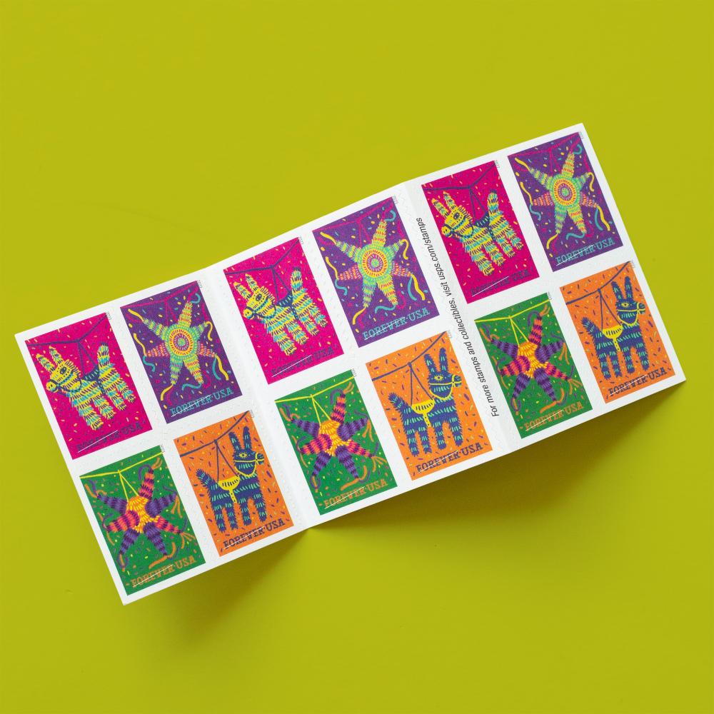 Piñatas! Booklet of 20 — Stamps Forever