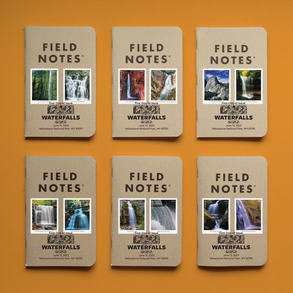 Waterfalls Field Notes® Notebooks (set of 6) — Stamps Forever