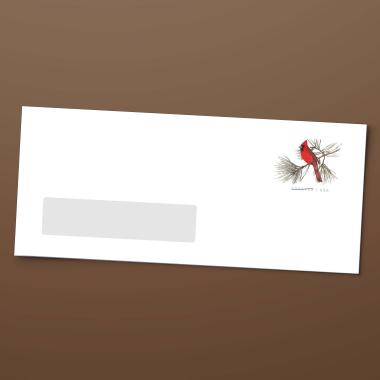 Northern Cardinal #10 Window Stamped Envelope (Box of 500, PSA ...