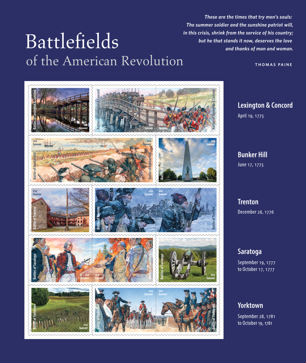 Battlefields of the American Revolution — Stamps Forever