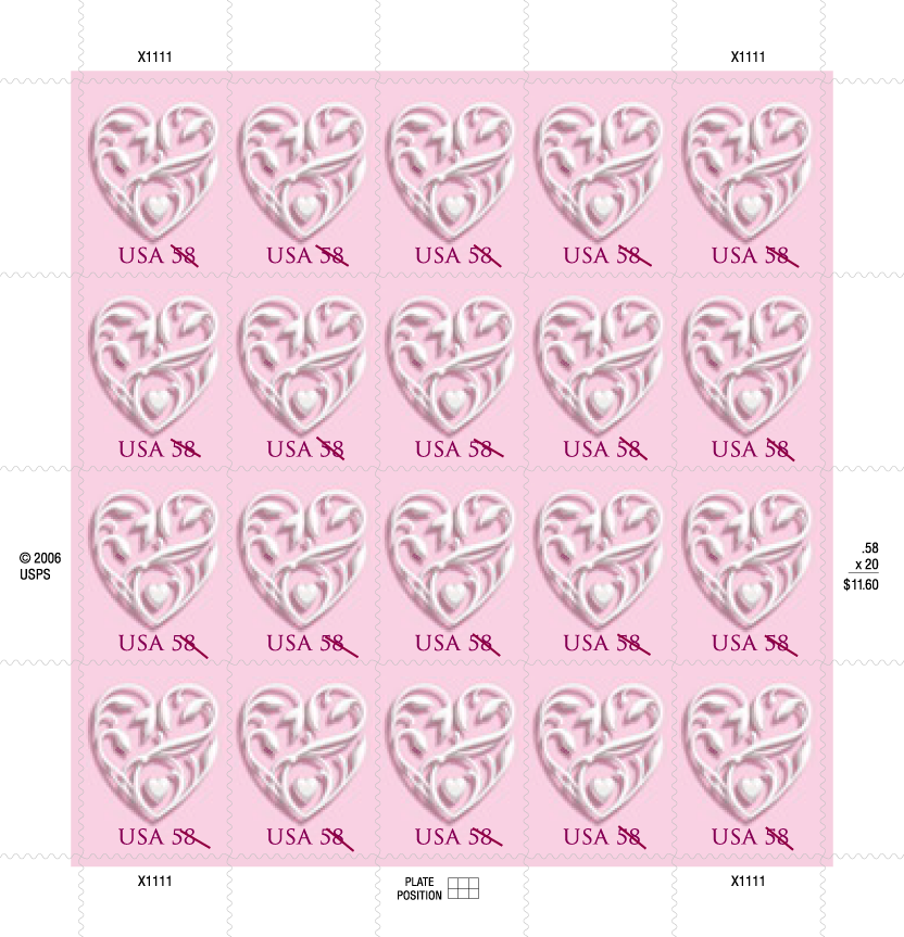 Pink Heart — Stamps Forever