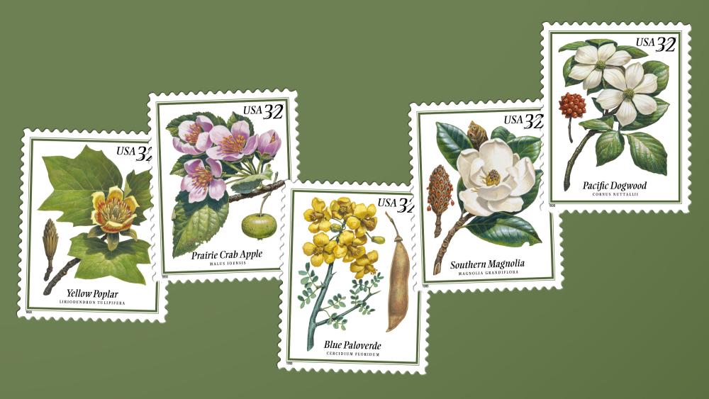 Flowering Trees — Stamps Forever