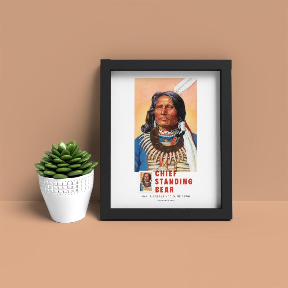 Chief Standing Bear Framed Stamp — Stamps Forever