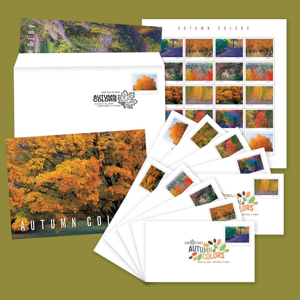 Autumn Colors Stamp Ceremony Memento — Stamps Forever