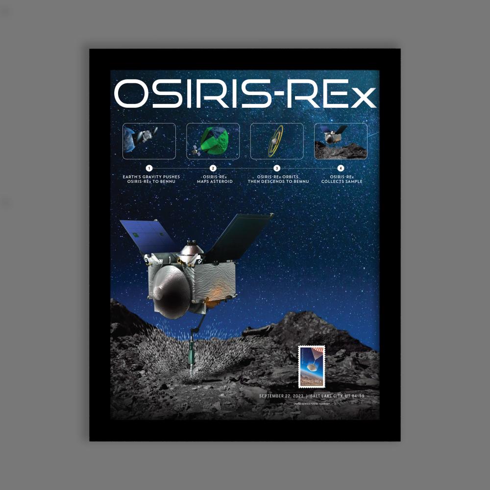 OSIRIS-REx Framed Stamp — Stamps Forever