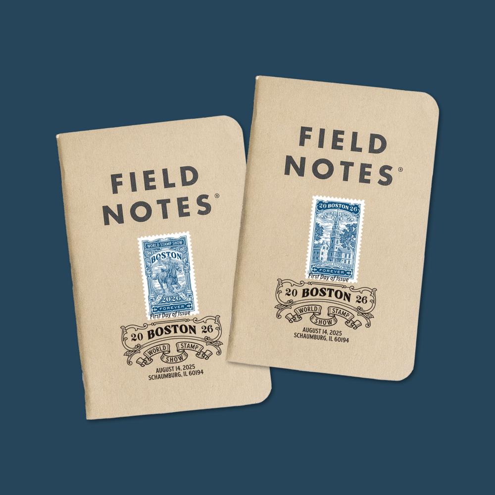 Boston 2026 World Stamp Show Field Notes® (set of 2) — Stamps Forever