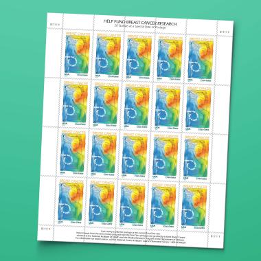 Breast Cancer Research Pane of 20 — Stamps Forever
