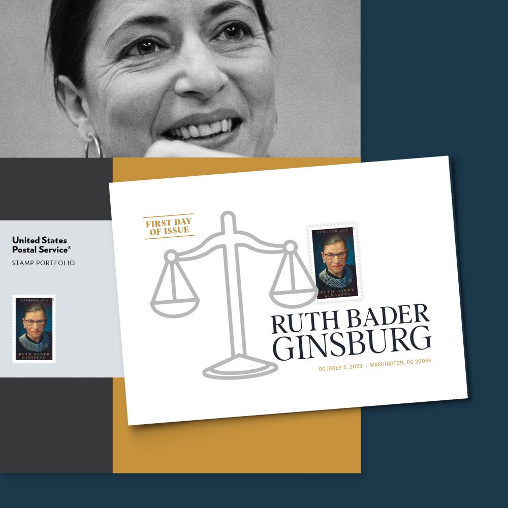 Ruth Bader Ginsburg Stamp Portfolio — Stamps Forever