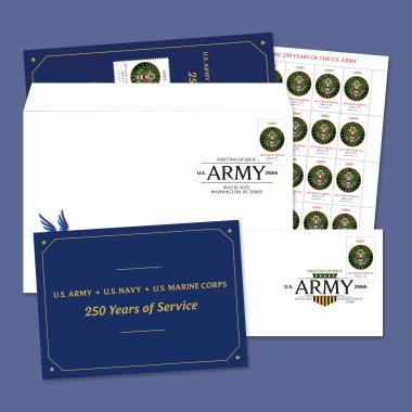 U.S. Army 250th Stamp Ceremony Memento — Stamps Forever
